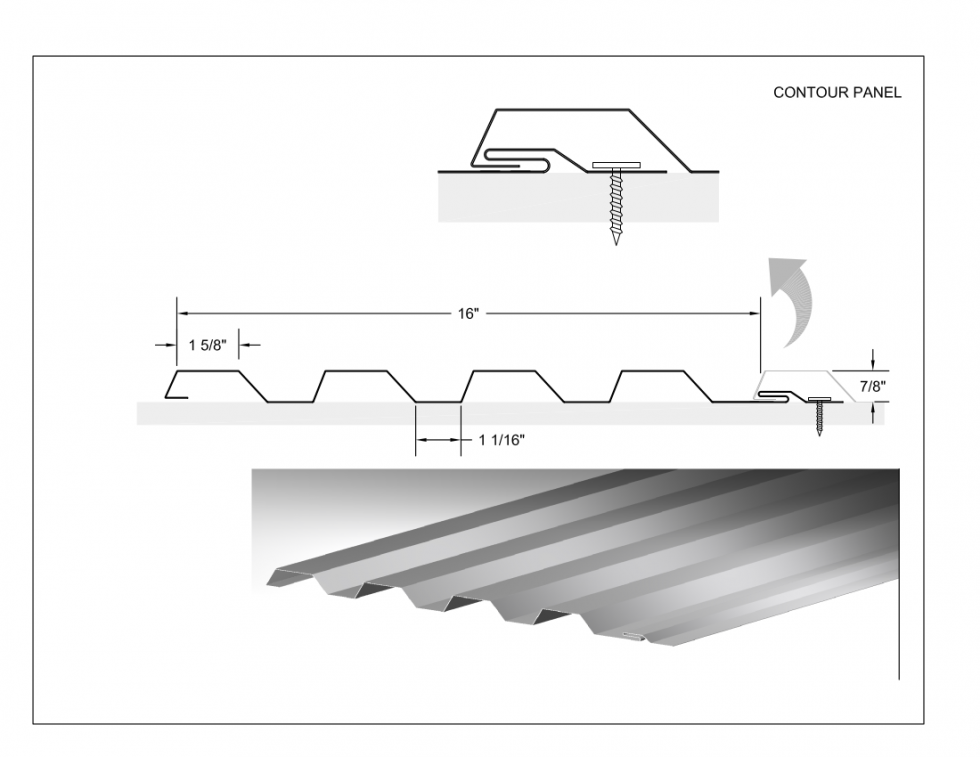 Contour Panel - Ti Clad